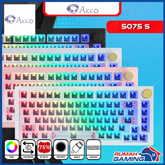 Promo AKKO 5075 - 75% - RGB - GASKET - BAREBONE - MECHANICAL KEYBOARD ...