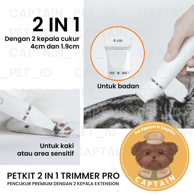 PETKIT 2 IN 1 PET TRIMMER PRO ALAT CUKUR ANJING KUCING PAW TRIMMER ...