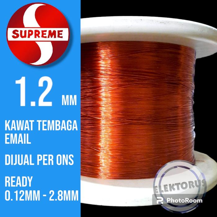 Jual Kawat Tembaga Email 1.2mm SUPREME Per ONS 1.2 mm 1.20mm 1.20 mm ...