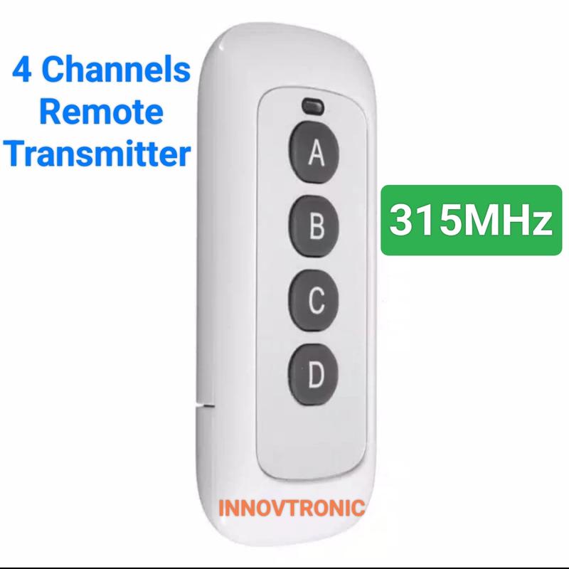 315Mhz 4Ch ABCD Wireless Remote Control Utk Sonoff RF Switch - Shop ...