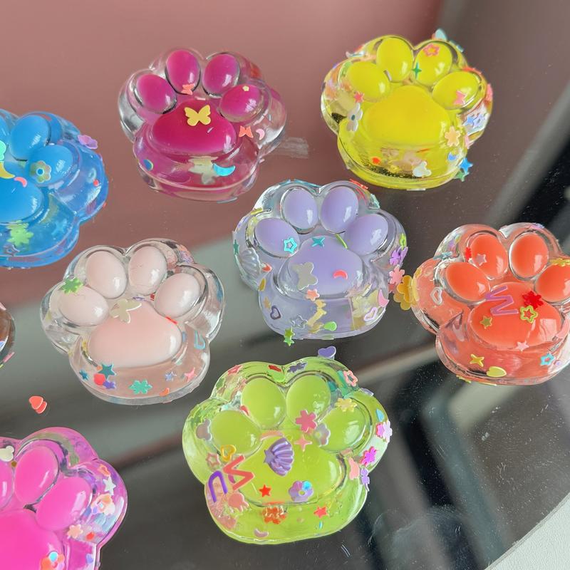 TABA SQUISHY SMALL CLEAR CAT PAW mainan pencetan jelly - Shop | Tokopedia