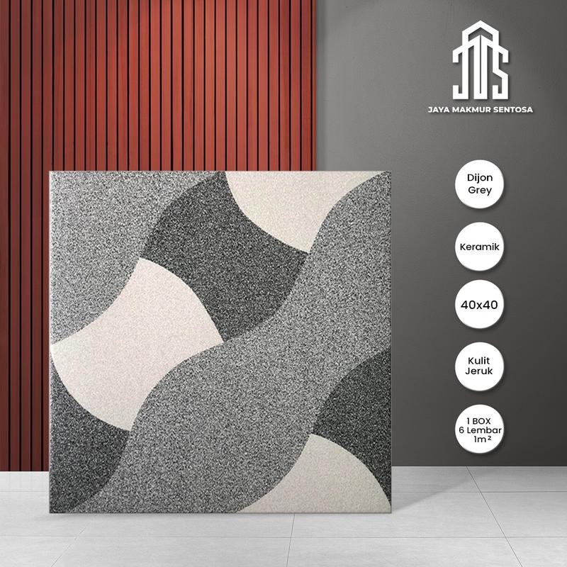 Keramik Kasar Teras Atau Garasi Dijon Grey 40x40 - Shop | Tokopedia