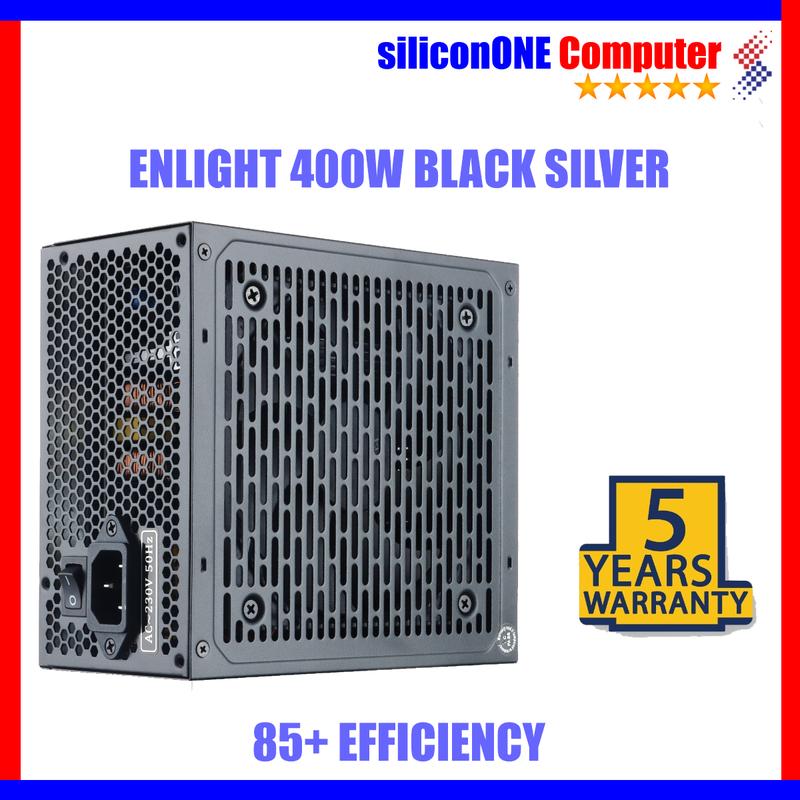 Enlight Powersupply 400W 400 400Watt 80+ Black Silver - Shop | Tokopedia
