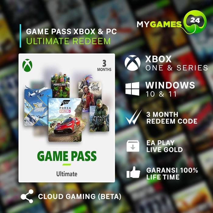 Game Pass Ultimate Code 3 bulan for xbox one series X|S redeem - Shop ...