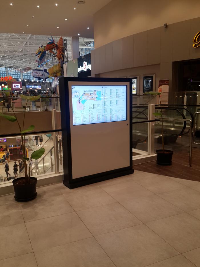 Jual Digital Standing Kiosk Enclousure Support Monitor LED TV, Smart TV ...