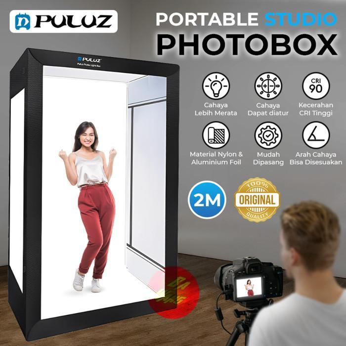 Jual Fotobox 200Cm 2 Meter Led Portable Photobox Mini Studio Photo Foto ...