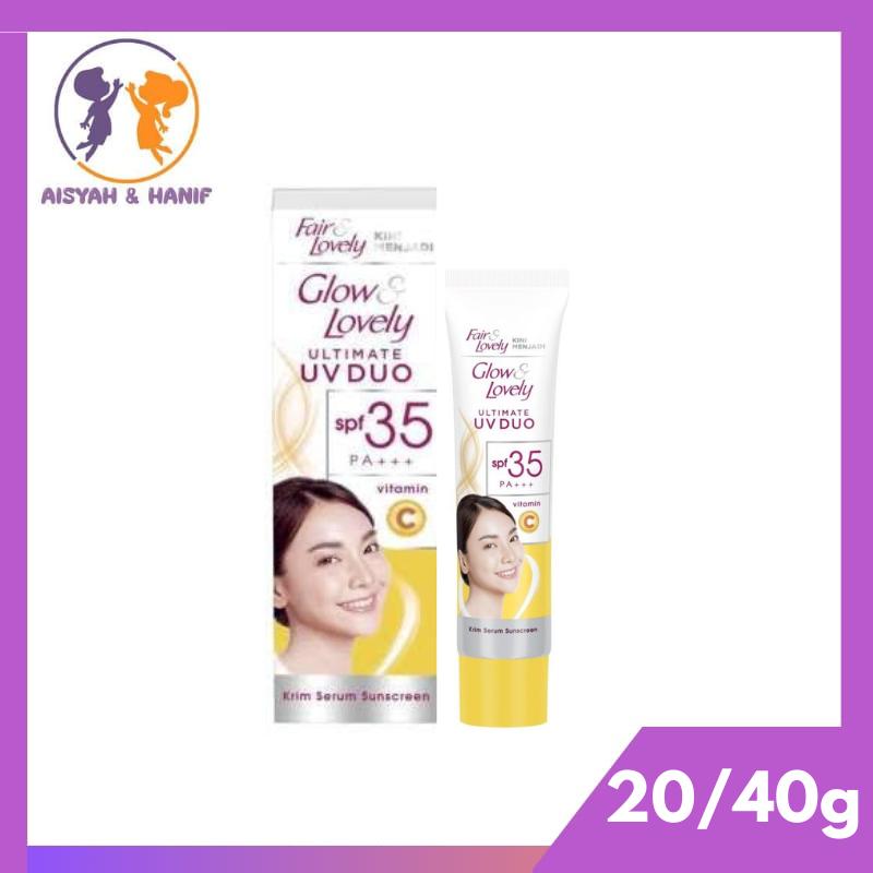 Glow & Lovely Ultimate UV Duo Krim Vitamin C & Niacinamide Sunscreen ...
