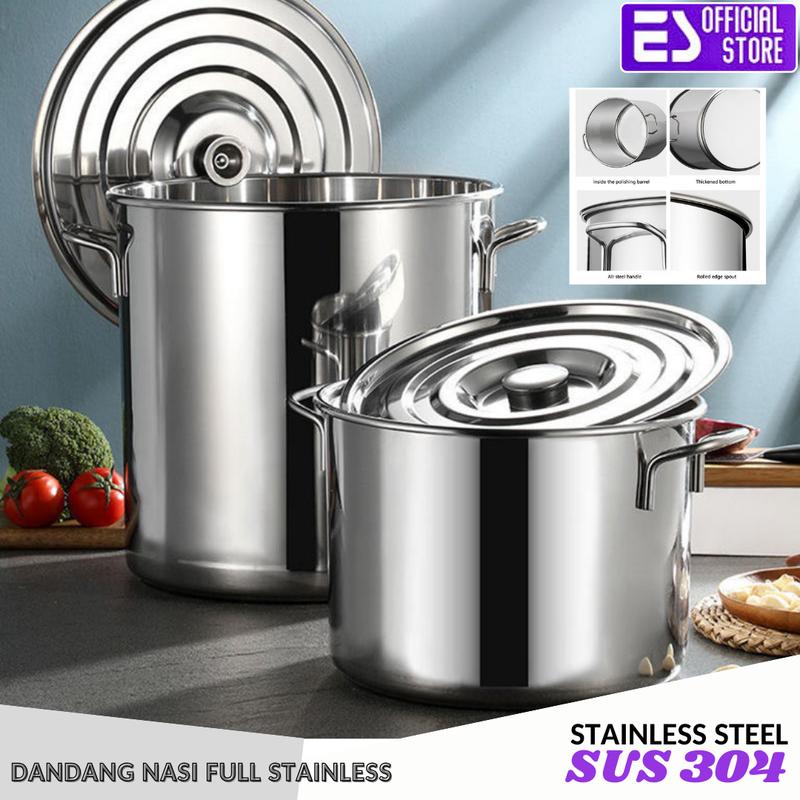 ES Dandang Stainless Stockpot Panci Jumbo Panci Baso Serbaguna - Shop ...