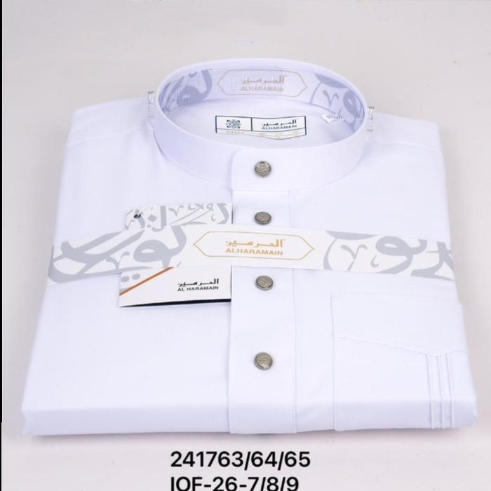 Jual Gamis Al Haramain putih premium/Jubah haramain - non manset, 56/24 ...