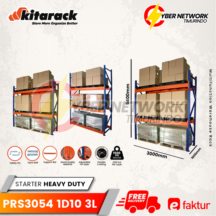 Jual KITARACK Rak Palet 1.5 TON Pallet Rack Heavy Duty Panjang : 3M ...
