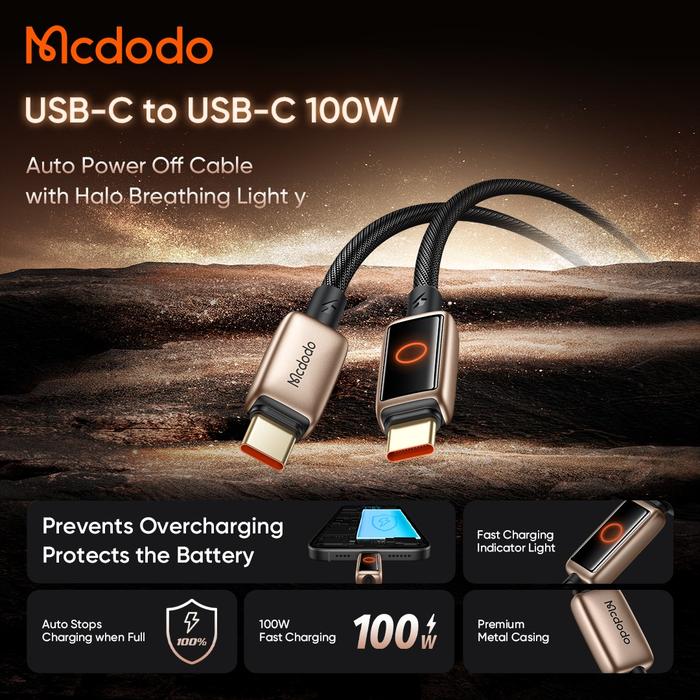 Jual MCDODO Premium Kabel Data C to C Auto Power Off With LED Fast ...