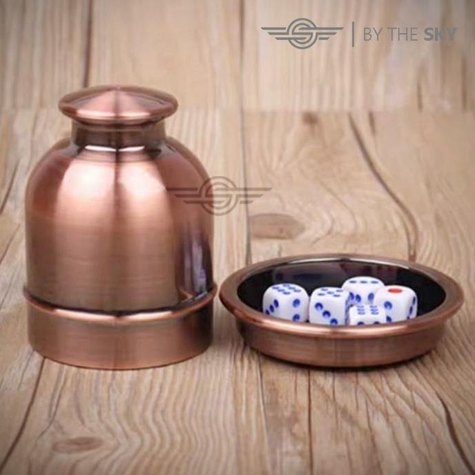 TERMURAH Dice Shaker Kocokan Dadu Permainan Kartu Dice Cup Dadu ...