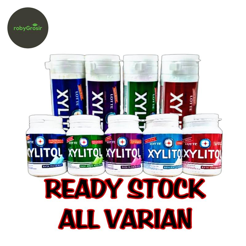 lotte xylitol 58gr / permen Lotte xylitol isi 40pc / permen penyegar ...