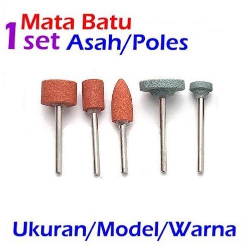 Jual Set 5 pcs Mata Batu Asah Poles Polishing Mini Grinder 3mm Polisher ...