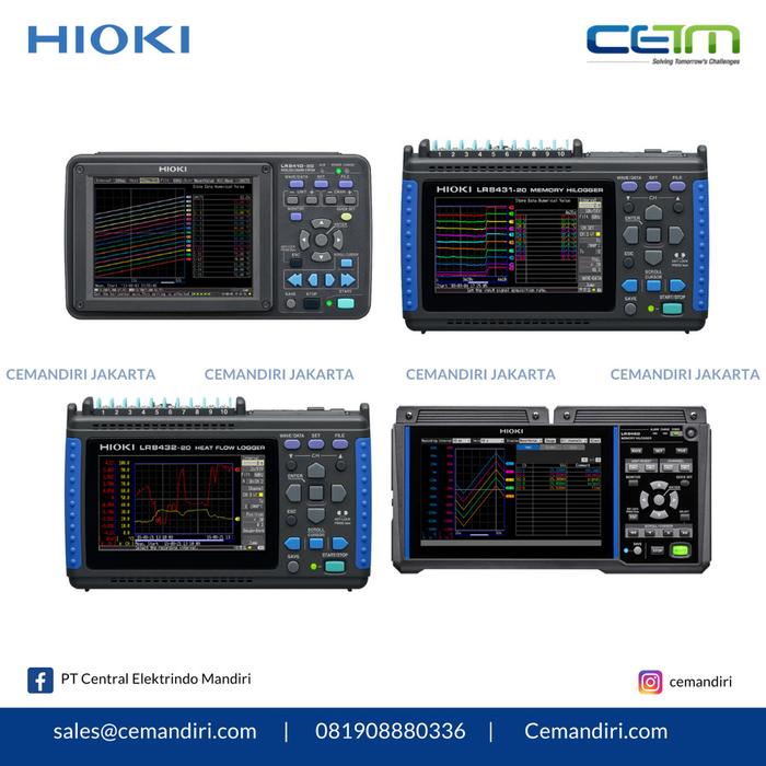 Jual Hioki LR8410-20, LR8431-20, LR8432-20, LR8450-01 MEMORI Data ...