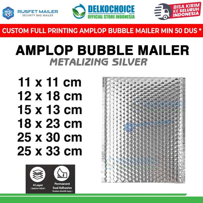 Jual Amplop Bubble SILVER Envelope Wrap Bubble Mailer Packing Bag ...