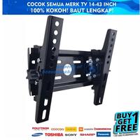 Jual Bracket TV LED LCD 32 40 43 24 21 29 17 14 Inch Dijamin Cocok 14 ...