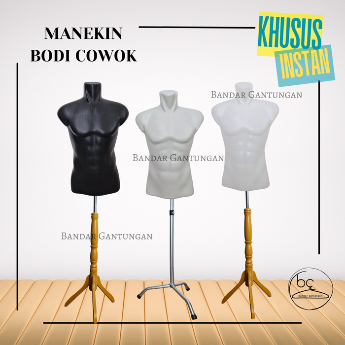 Promo 1 Set Manekin Body Otot Laki Laki/Manekin Setengah Badan - BENING ...
