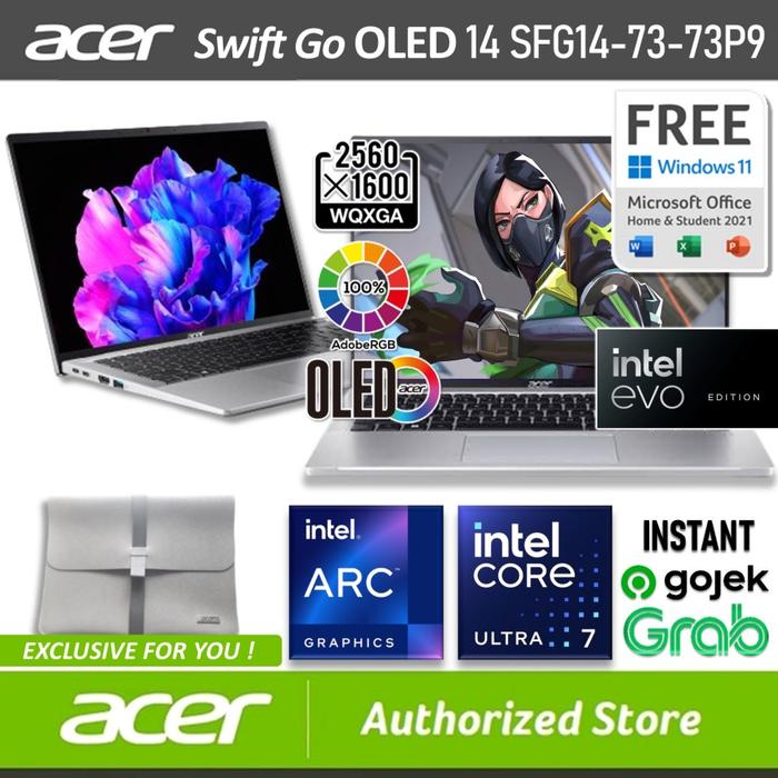 Jual Acer Swift Go OLED 14 SFG14-73-73P9 intel Core Ultra 7 155H ram ...