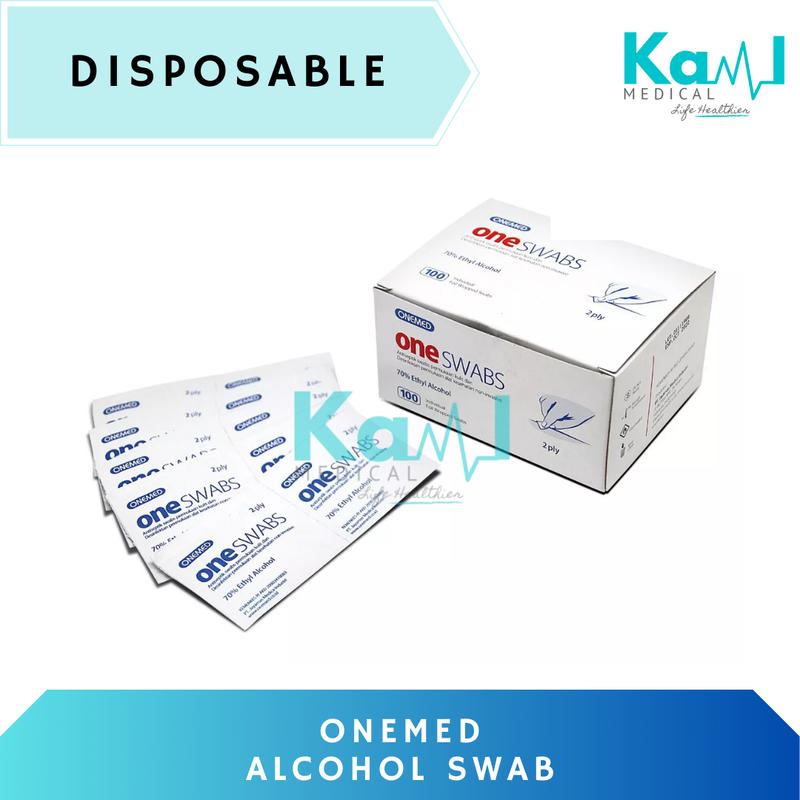 Onemed Alkohol Swab (100 Pcs)/ kapas alcohol Onemed 100 pcs - Shop ...