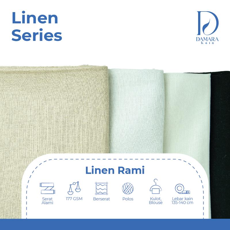 Kain Linen Rami Premium Basic Color - Shop | Tokopedia