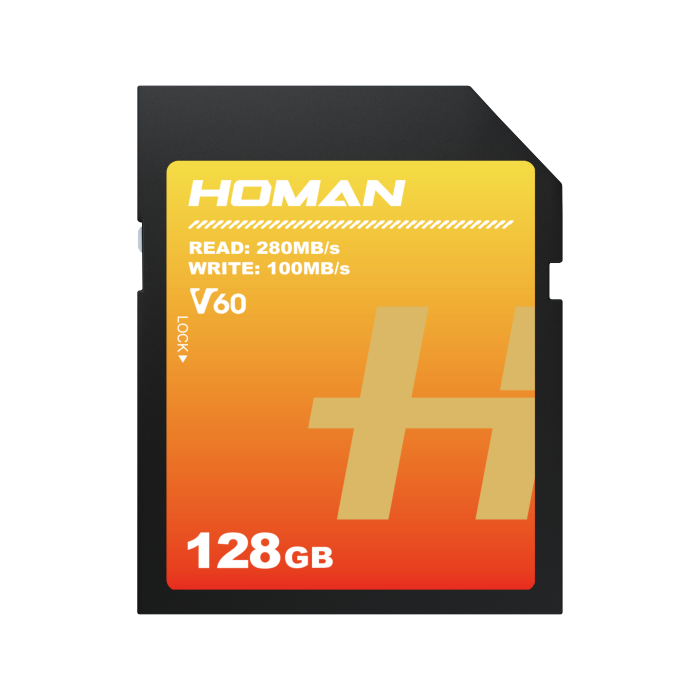 Jual HOMAN UHS-II V60 SD Card 128Gb (Read 280M/s write 100MB/s) - 8k ...