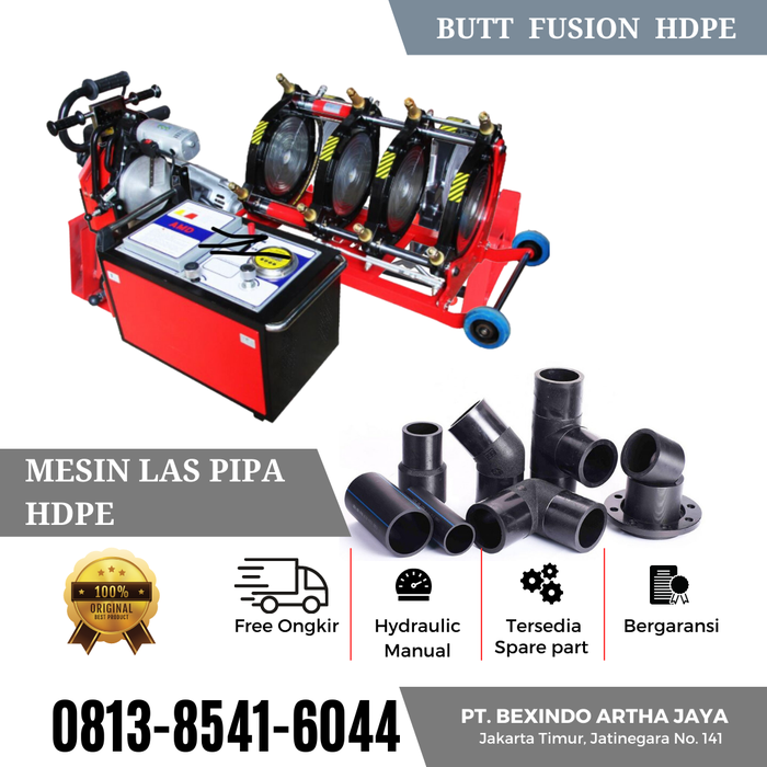 Jual Mesin Las Hdpe Hydraulic SHD 250 | Mesin Butt Fusion Welding - SHD ...