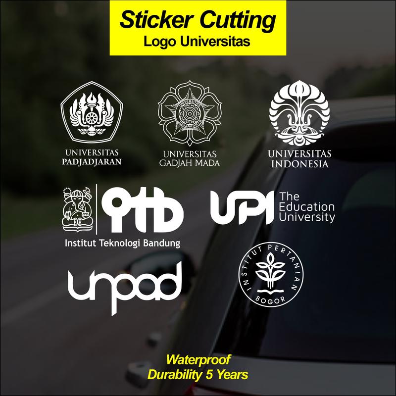 Sticker Logo Universitas Kampus ITB UPI UNPAD UGM IPB Stiker - Shop ...