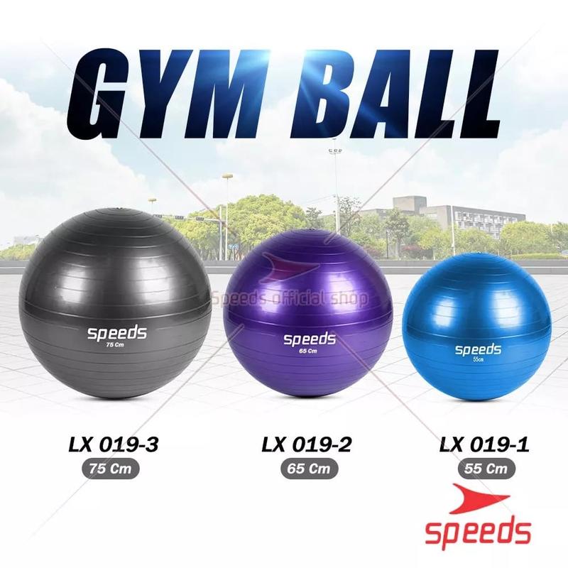 BOLA YOGA GYM BALL FITNES BOLA KARET WORKOUT SENAM GYMBALL SPEEDS 019 ...