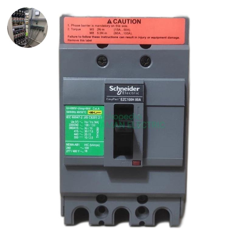 EZC100H3020 | MCCB BREAKER SCHNEIDER EZC100H 3P 20A 30KA - Shop | Tokopedia