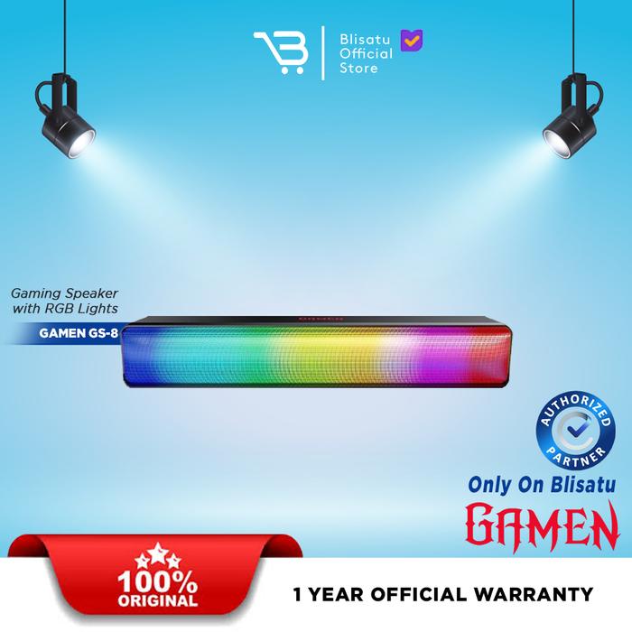 Jual GAMEN Multimedia Speaker Gaming GS8 RGB Original - Garansi 1 Tahun ...