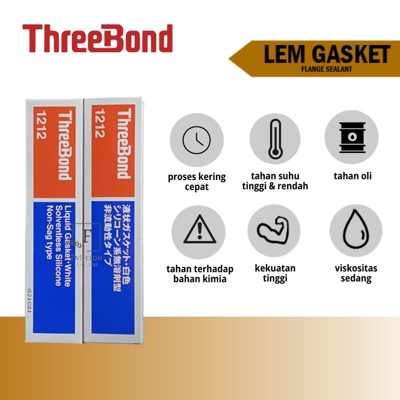 Lem ThreeBond 1212 Liquid Gasket White 100gr Original - Shop | Tokopedia