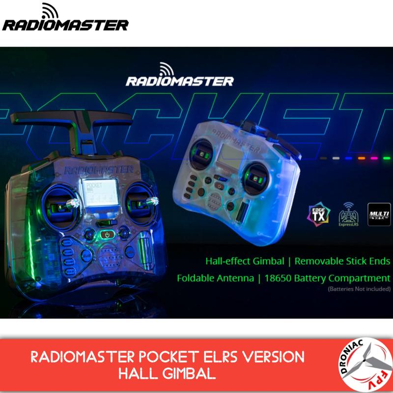Radiomaster Pocket ELRS Transmitter 2.4Ghz Hall Sensor Gimbal - Shop ...