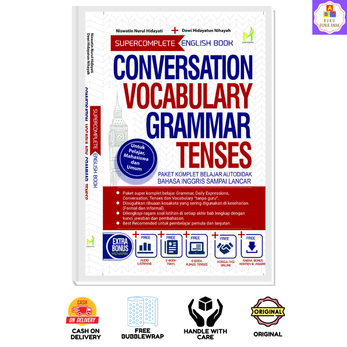 Jual SUPER COMPLETE ENGLISH BOOK CONVERSATION, VOCABULARY, GRAMMAR ...