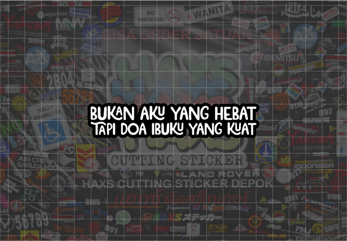 Jual Cutting Sticker Bukan Aku Yang Hebat Ukuran 10 Cm Untuk Motor ...