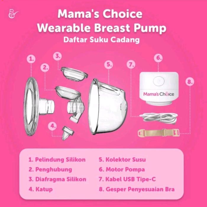 Jual Sparepart Pompa Asi Mama Choice Handsfree Valve Wearable Hands ...