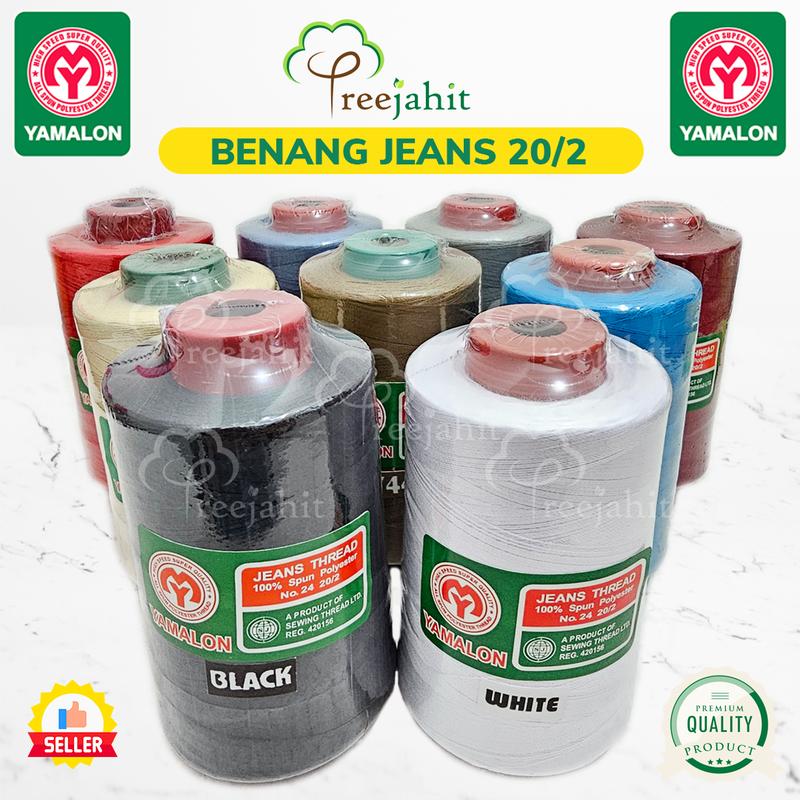 Benang Jahit Jeans Yamalon 20/2 3000Y /per Pcs - Shop | Tokopedia