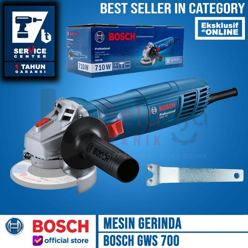 BOSCH Mesin Gerinda Tangan GWS 700 710 W 4 Inch Angle Grinde - Shop ...