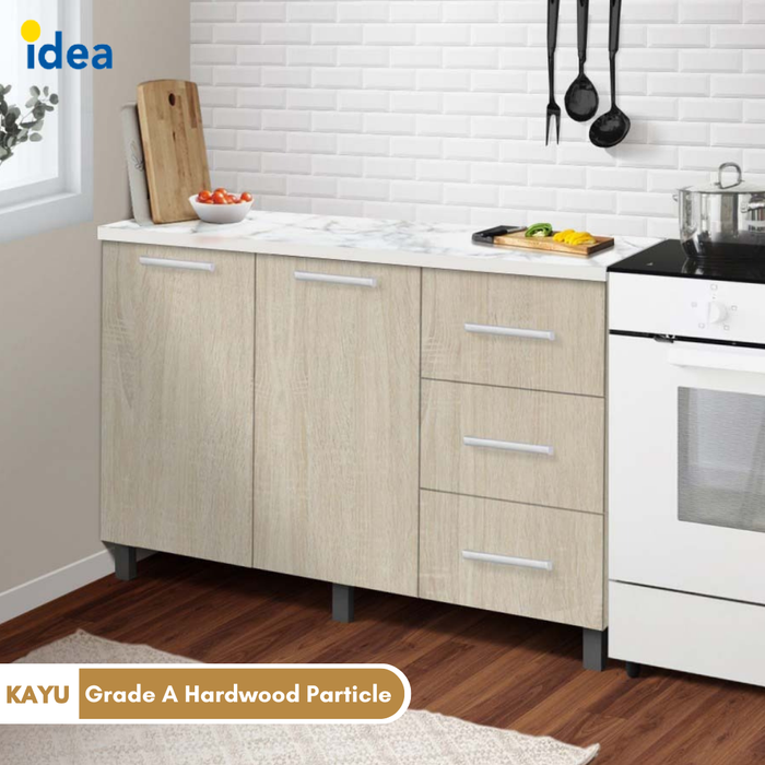 Promo IDEA Kitchen Set Lemari Rak Dapur Bawah Modern Minimalis 3 Laci ...