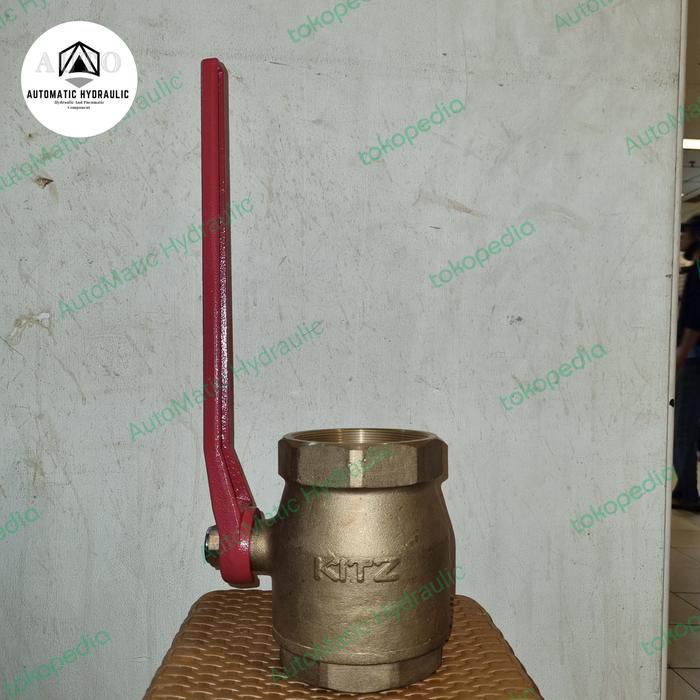 Jual BALL VALVE / STOP KRAN KITZ 4 INCH 400WOG KUNINGAN ORIGINAL JAPAN ...