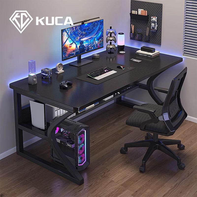 KUCA Meja Gaming Meja Komputer Meja Belajar Hitam Meja Kantor - Shop ...
