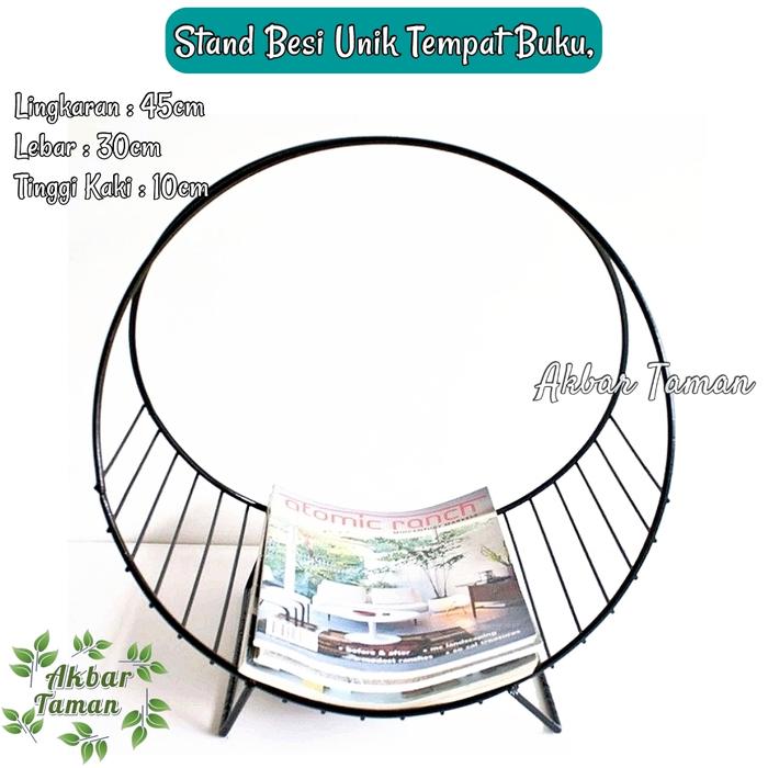 Jual Stand Besi Tempat Buku Unik / Meja Tempat Buku Besi / Dekorasi ...