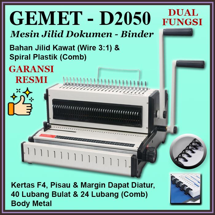 Jual Mesin Jilid Spiral Plastik & Kawat (Wire 3:1) Kertas F4, GEMET D ...