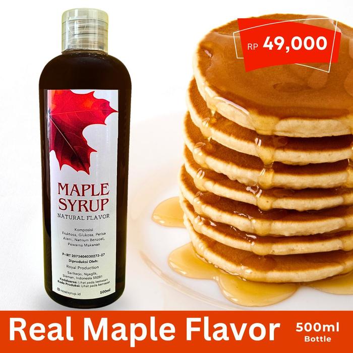 Jual Royal Maple Pancake Syrup made with Real Maple Flavoring - 500ml ...