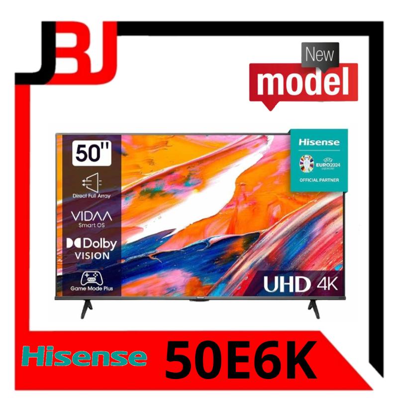 HISENSE LED TV 50 Inch 50E6K Smart TV 4K VIDAA 50E6K 50E6 HISENSE ...