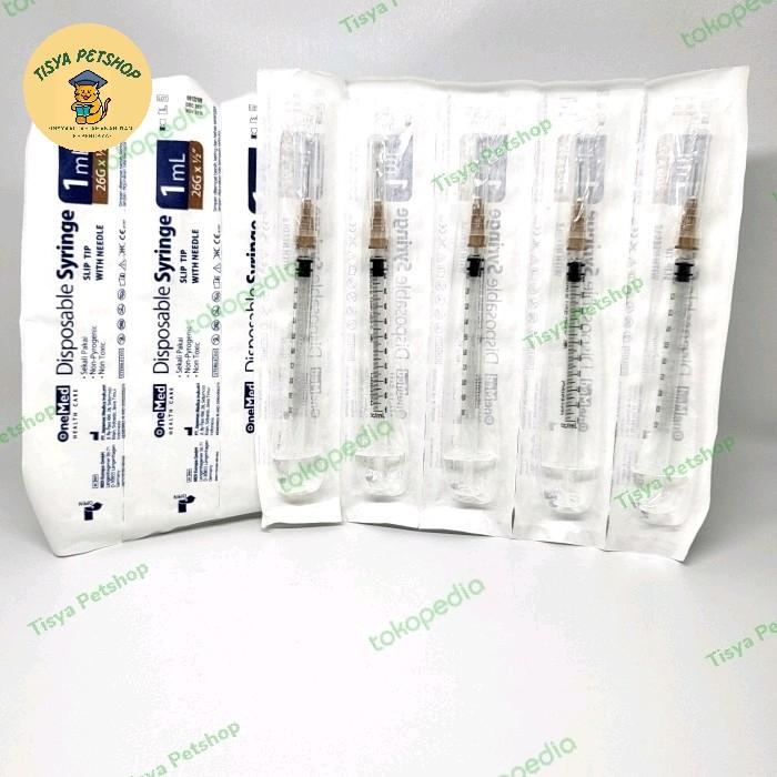 disposable syringe Spuit 1 Ml Suntikan 1 Cc Onemed per Pcs - Shop ...
