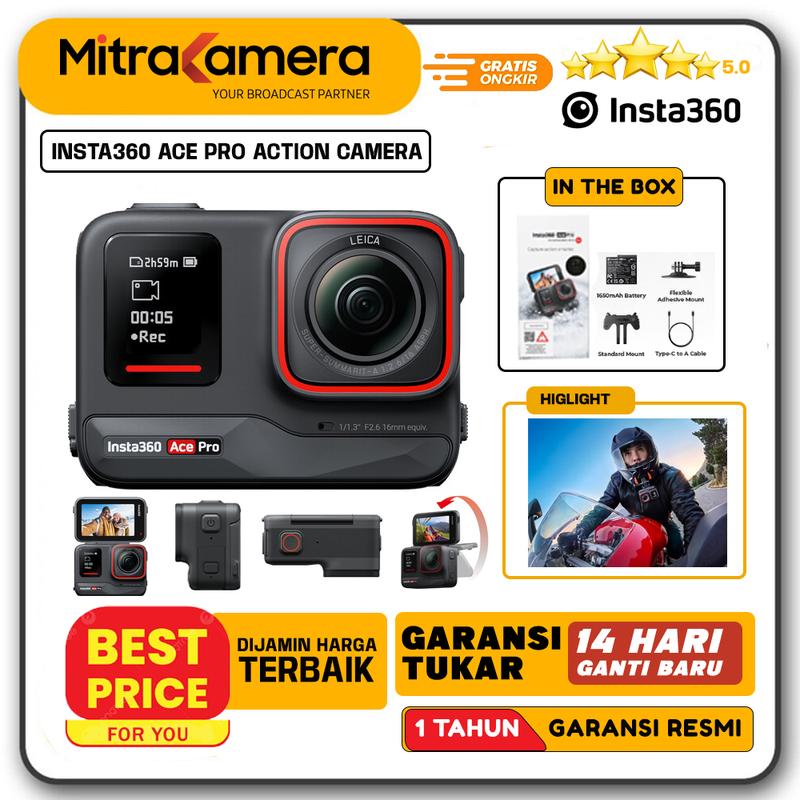 Insta360 Ace Pro 8K Action Camera Insta 360 One AcePro Resmi - Shop ...