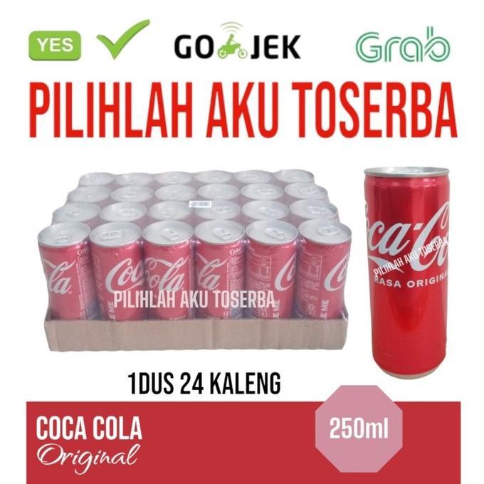 COCA COLA ORIGINAL KALENG CAN 250 ML - ( HARGA 1 DUS ) - Shop | Tokopedia