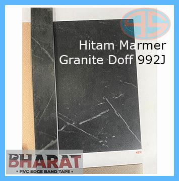 BHARAT Edging PVC Hitam MARMER GRANIT 992J DOFF Hpl pelapis pinggir ...