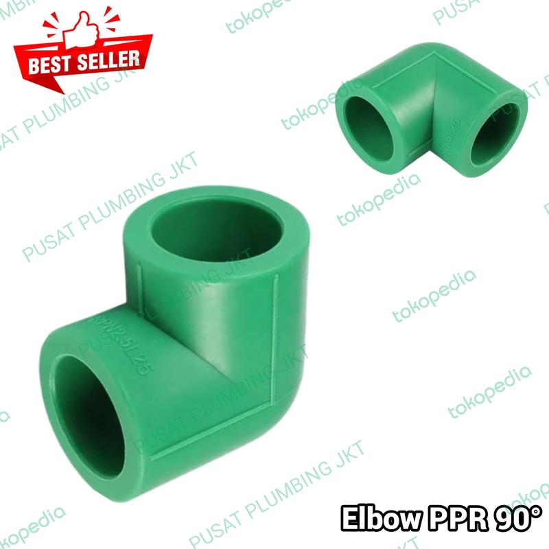 Elbow ppr 32mm 1" inch hijau / keni knee ppr 1"inch hijau - Shop ...